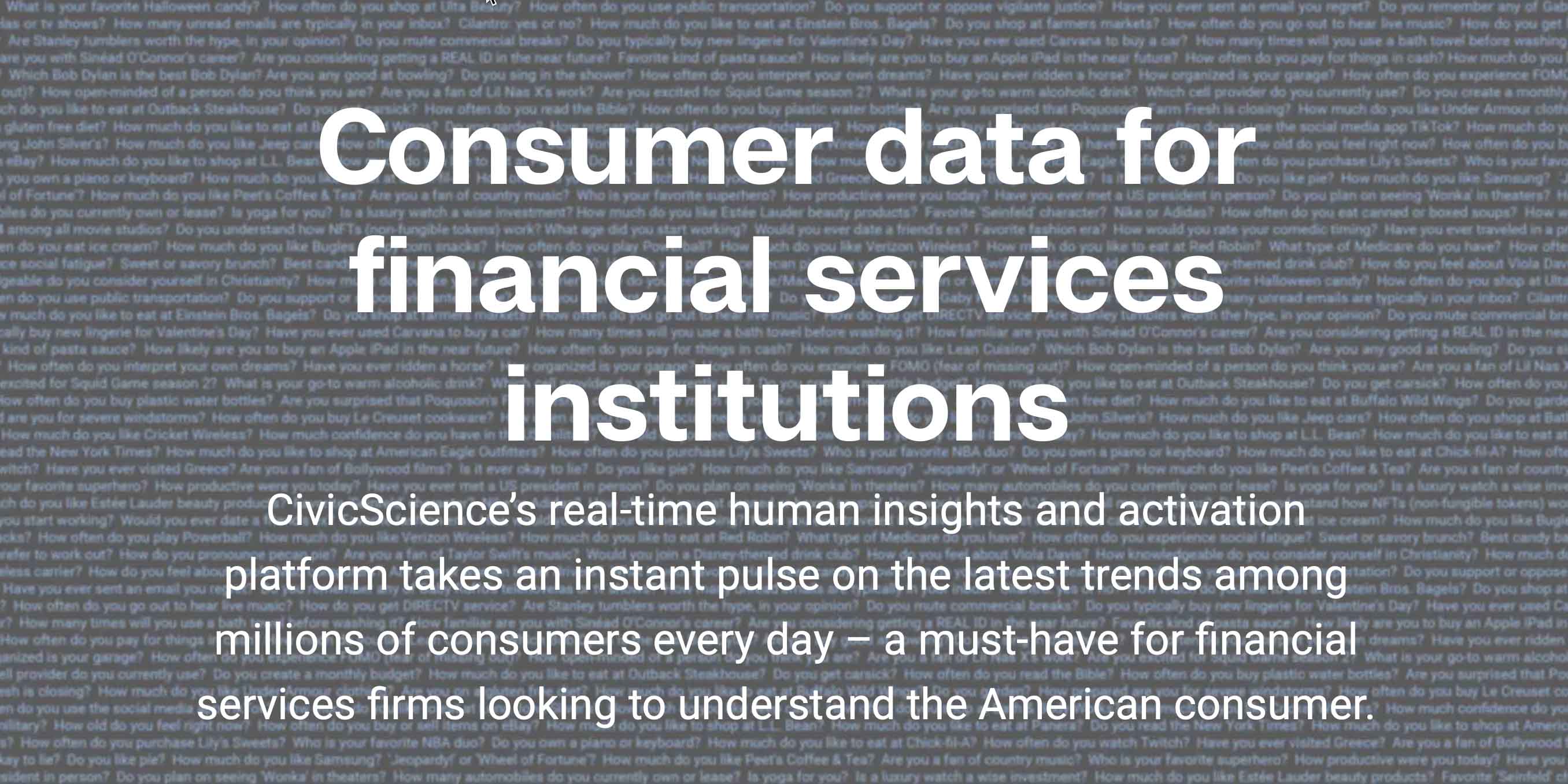 Financial services data feeds
